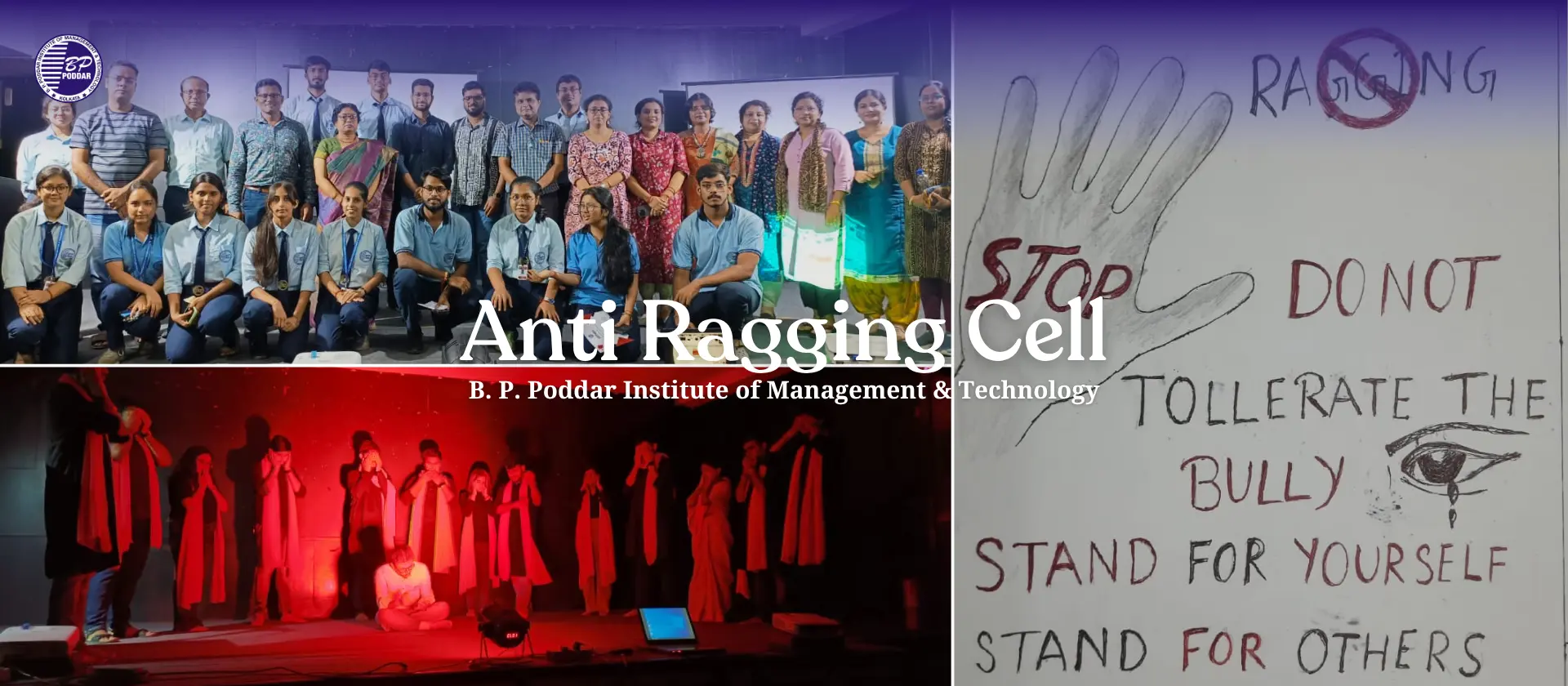 Anti Ragging Cell - B. P. Poddar Institute of Management & Technology