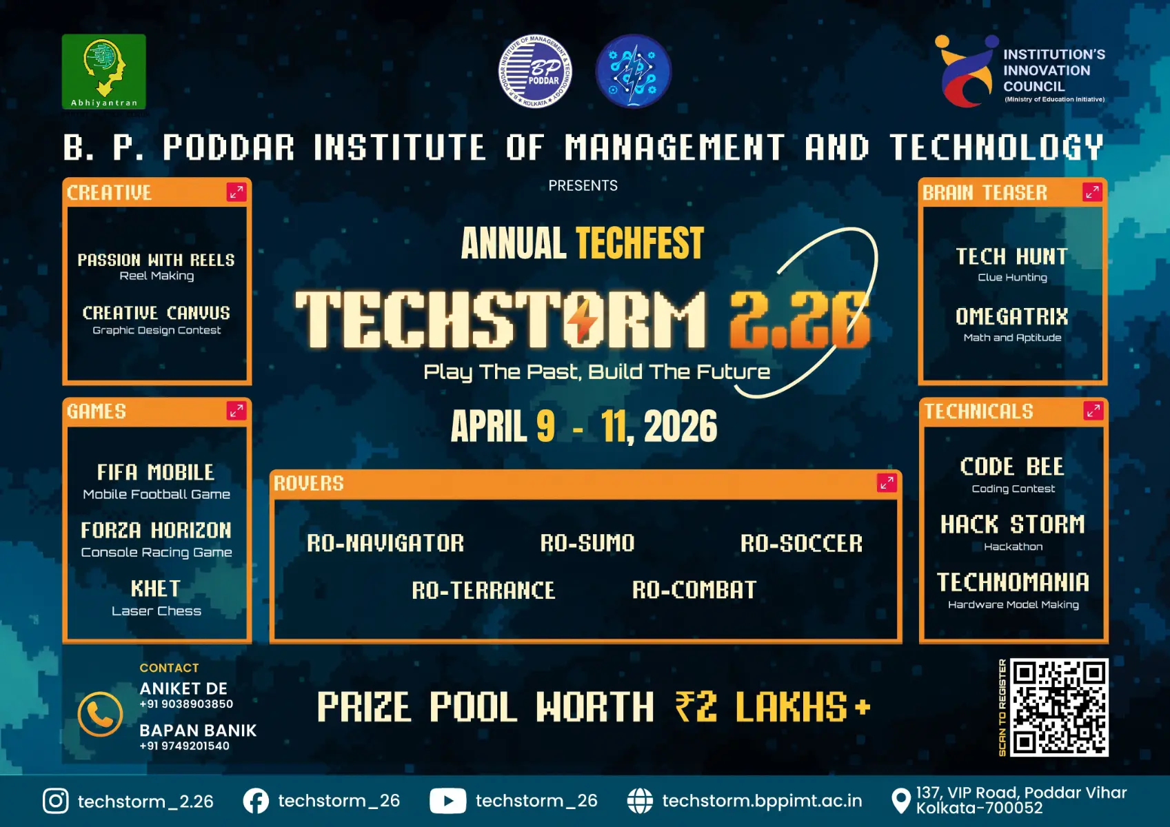 Techstorm 2.26 - B. P. Poddar Institute of Management & Technology